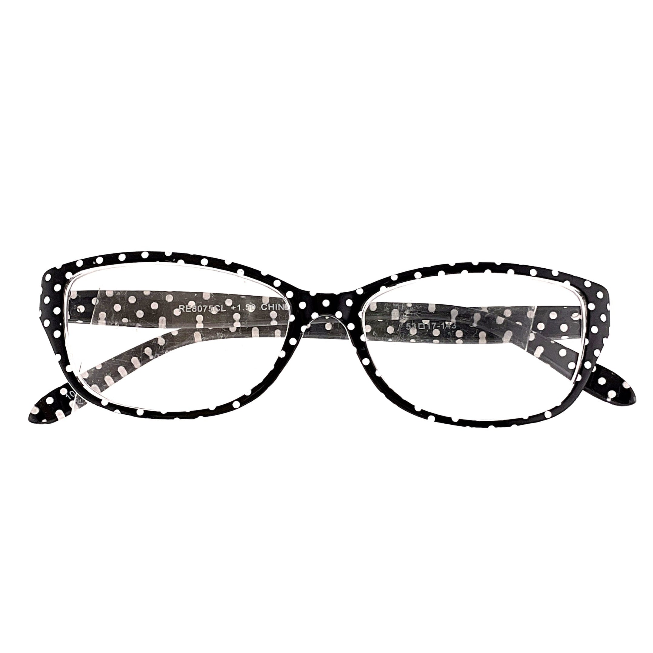 Good Quality Polka Dot Readers With Case in Four Colors — Troy's Readers