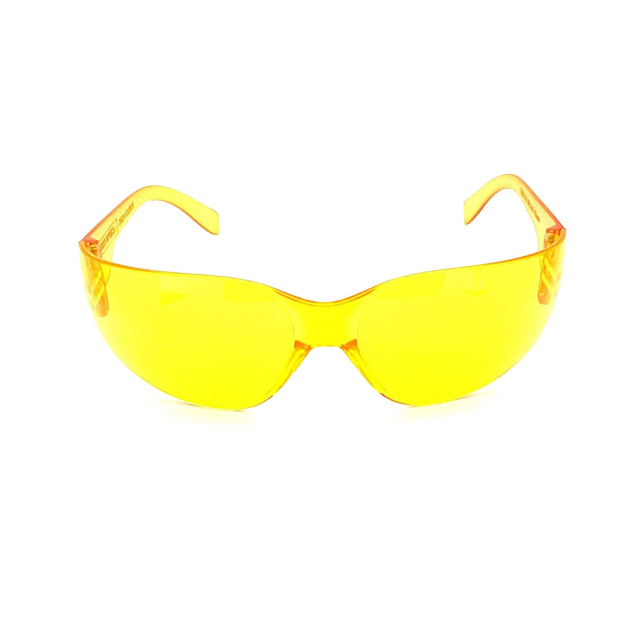 ANSI Z87.1 High Impact Certified Yellow Lens Night Driver Safety Glass ...
