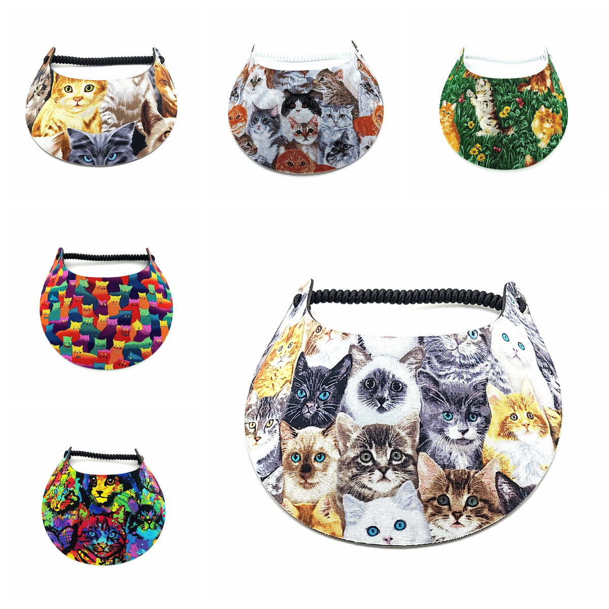 Cat Patterns Foam Sun Visor — Troy's Readers