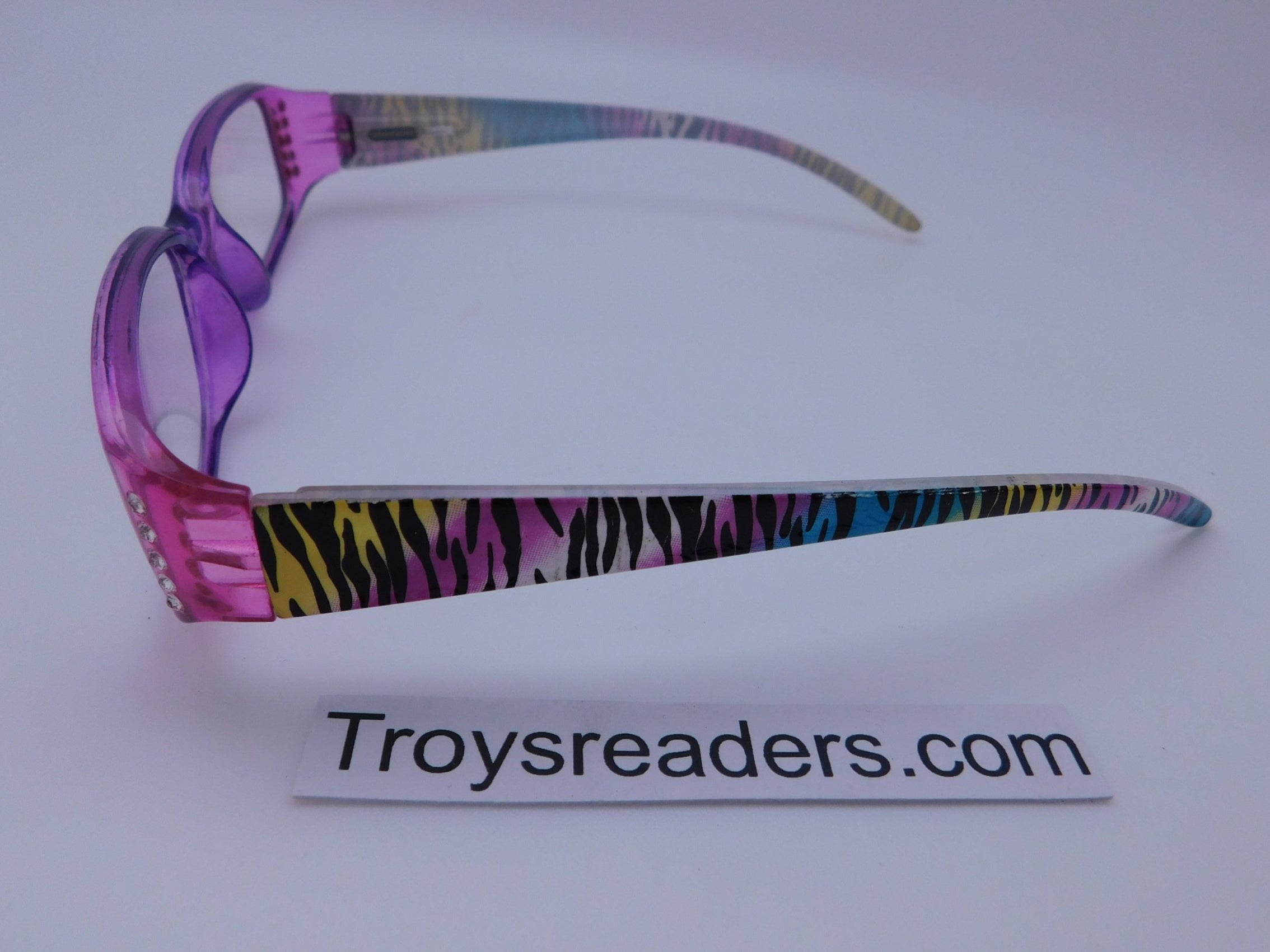 Colorful Animal Print Readers With Case in Four Colors — Troy's Readers