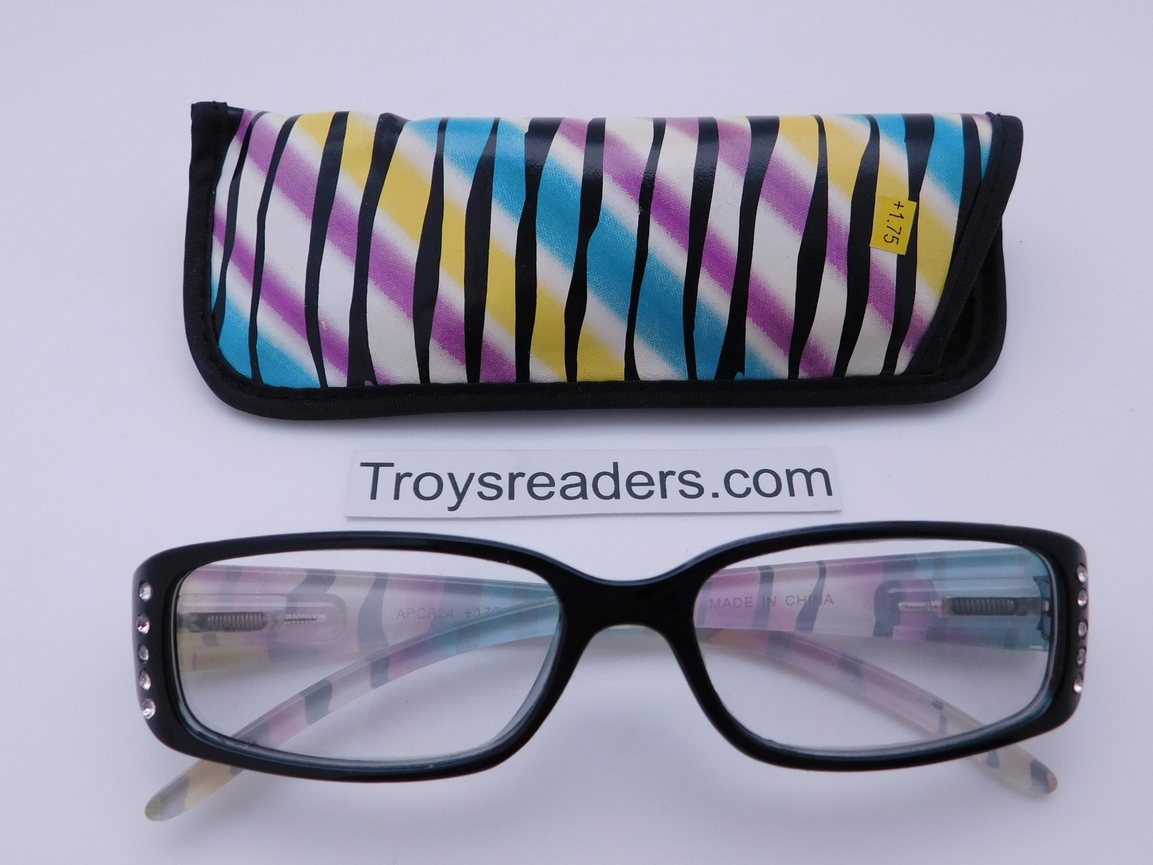 Colorful Animal Print Readers With Case in Four Colors — Troy's Readers