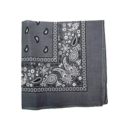 Dark Gray Bandana 100% Cotton — Troy's Readers