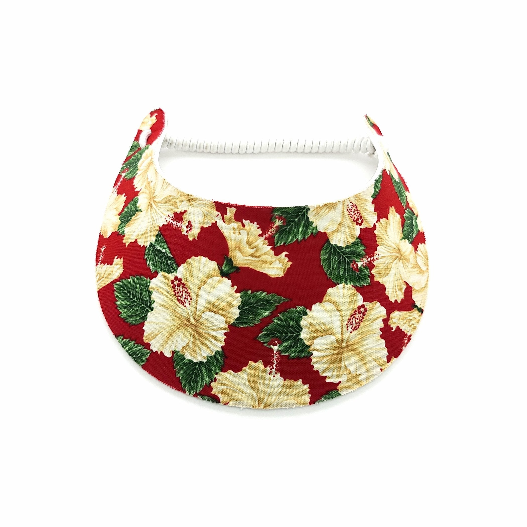 Hibiscus Hawaiian Print Foam Sun Visor — Troy's Readers
