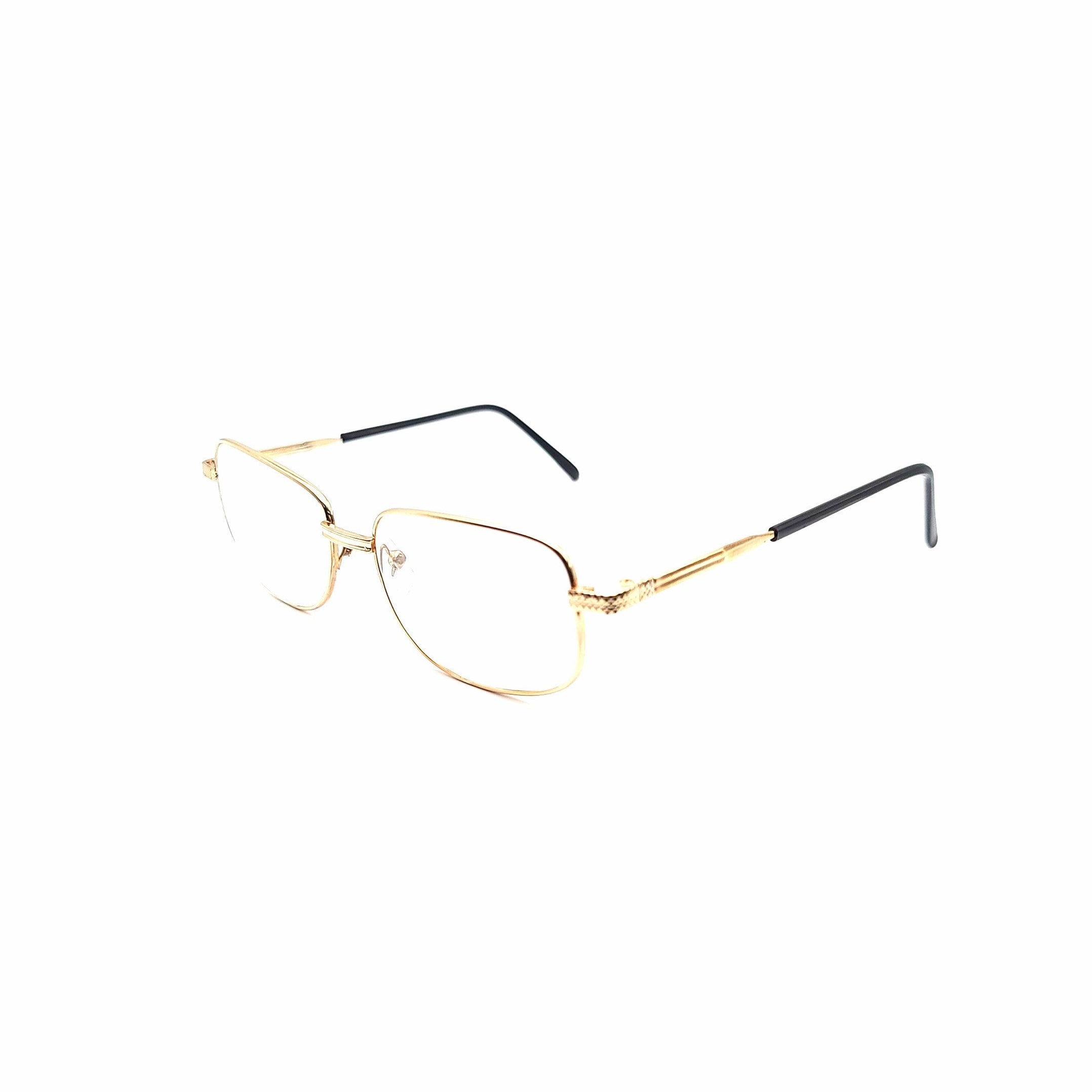 High Power Mighty Metal Frame Gold Reading Glasses — Troy's Readers