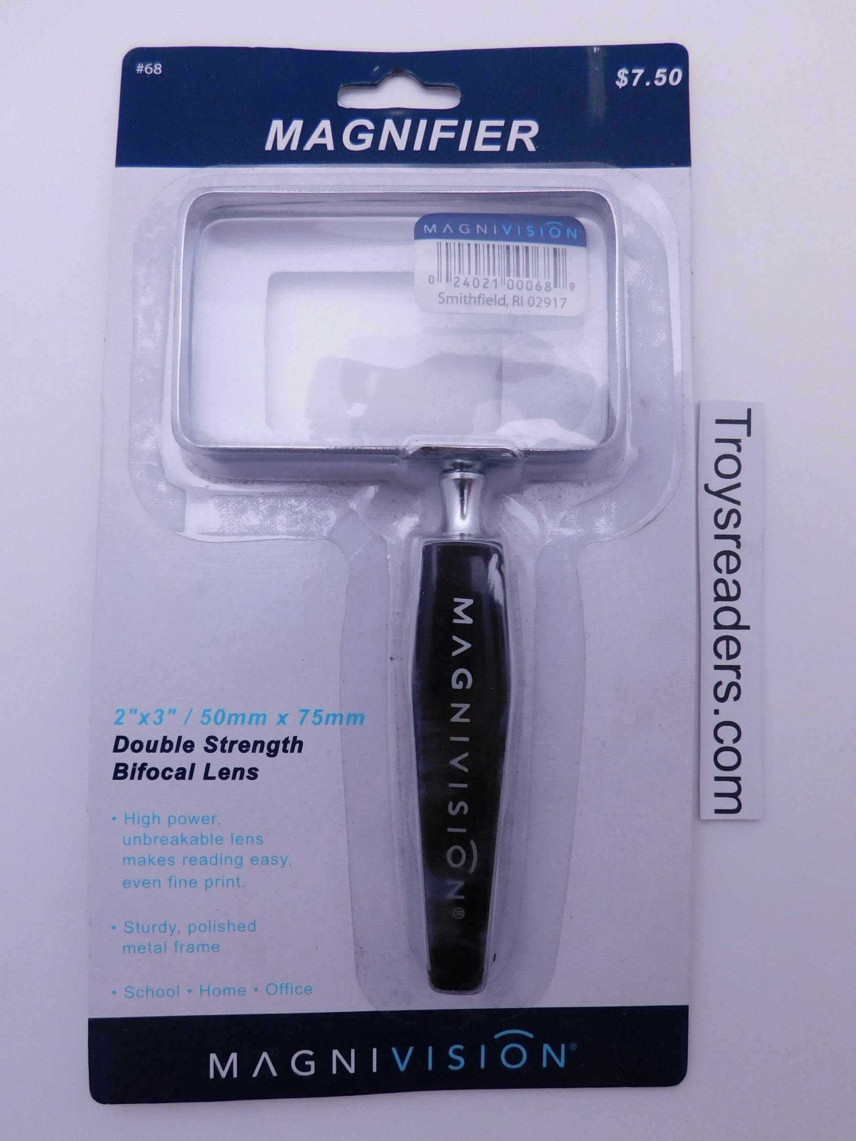 Magnivision Rectangle Double Strength Bifocal Lens — Troy's Readers