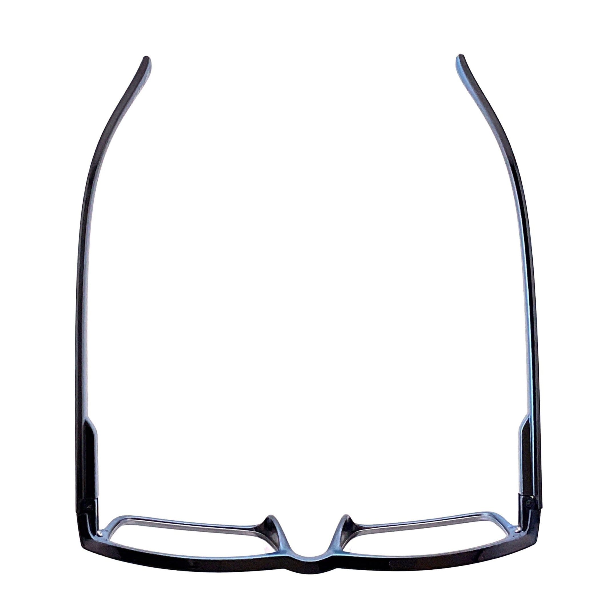 Plastic Metal Pattern Rectangular Framed Readers With Clear Case — Troy ...