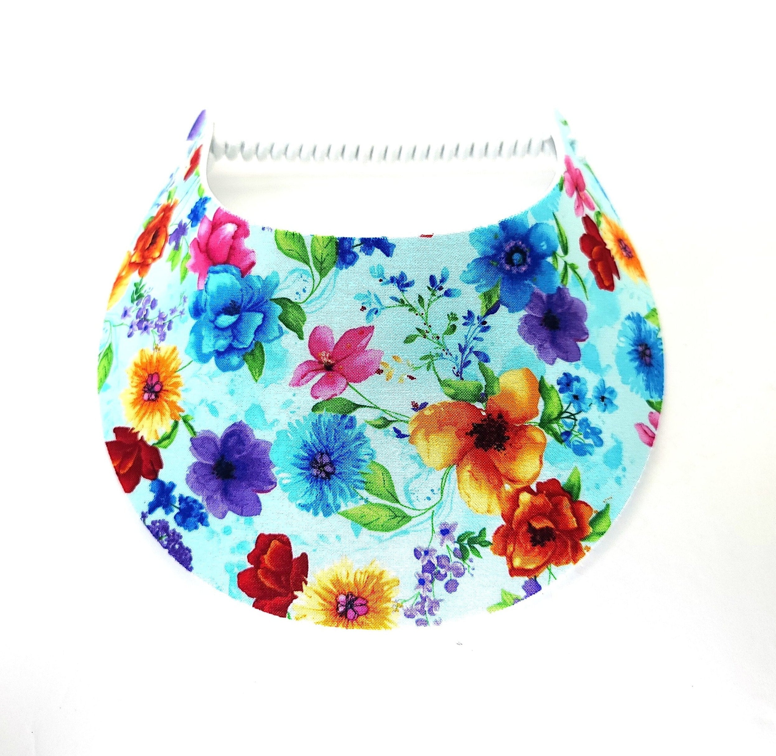 Pretty Flowers Foam Sun Visor — Troy's Readers