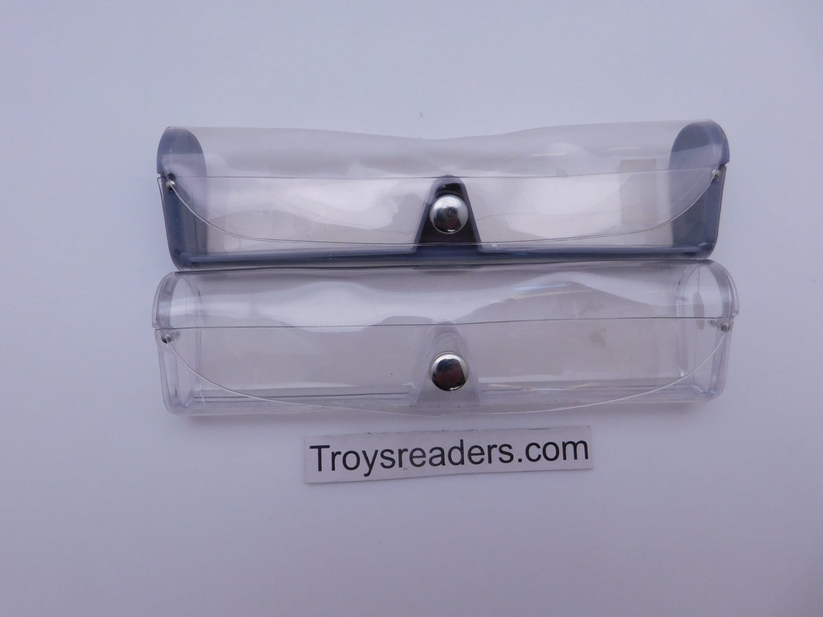 Small Clear Plastic Case in Two Colors — Troy's Readers
