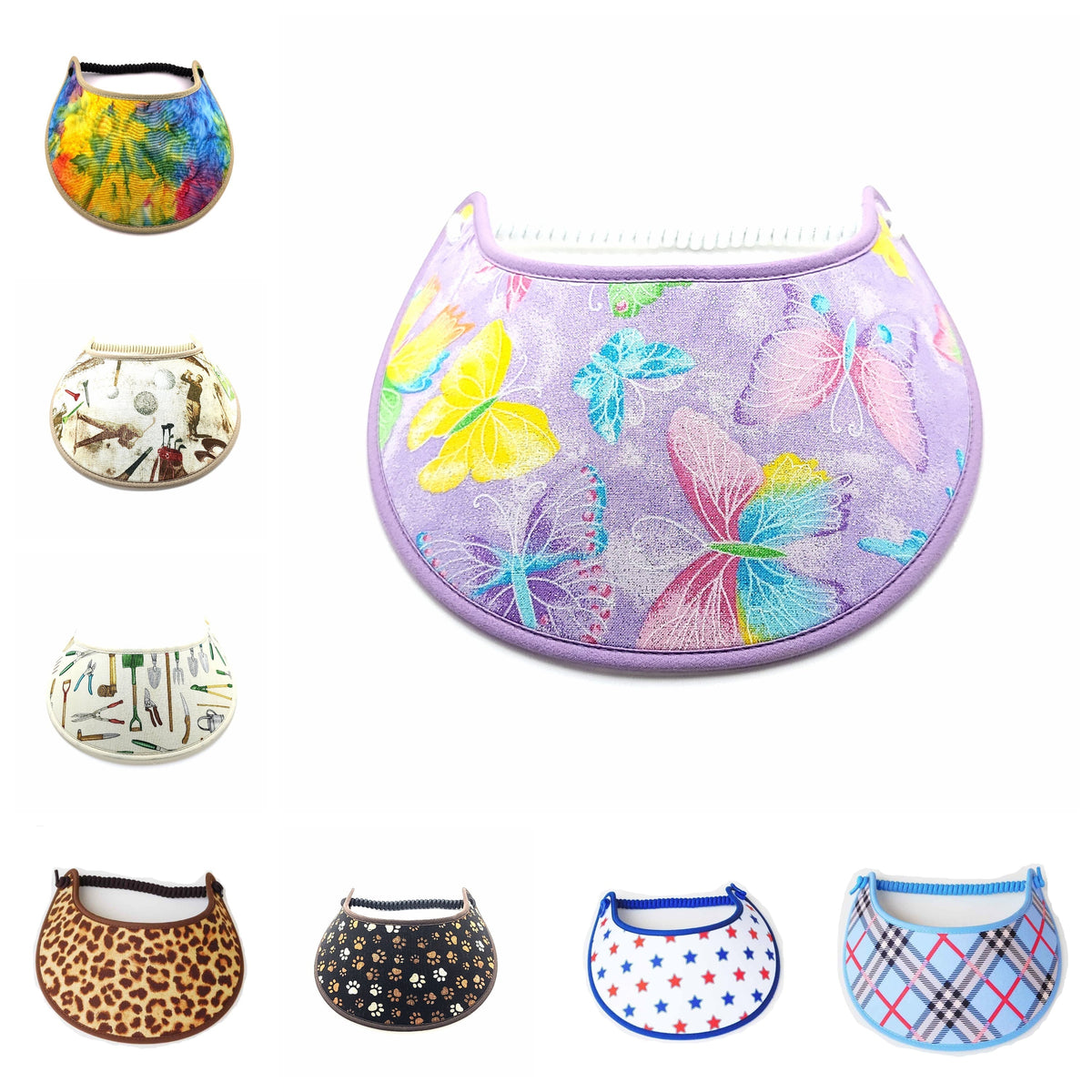 Trimmed More Fun Print Foam Sun Visor — Troy's Readers