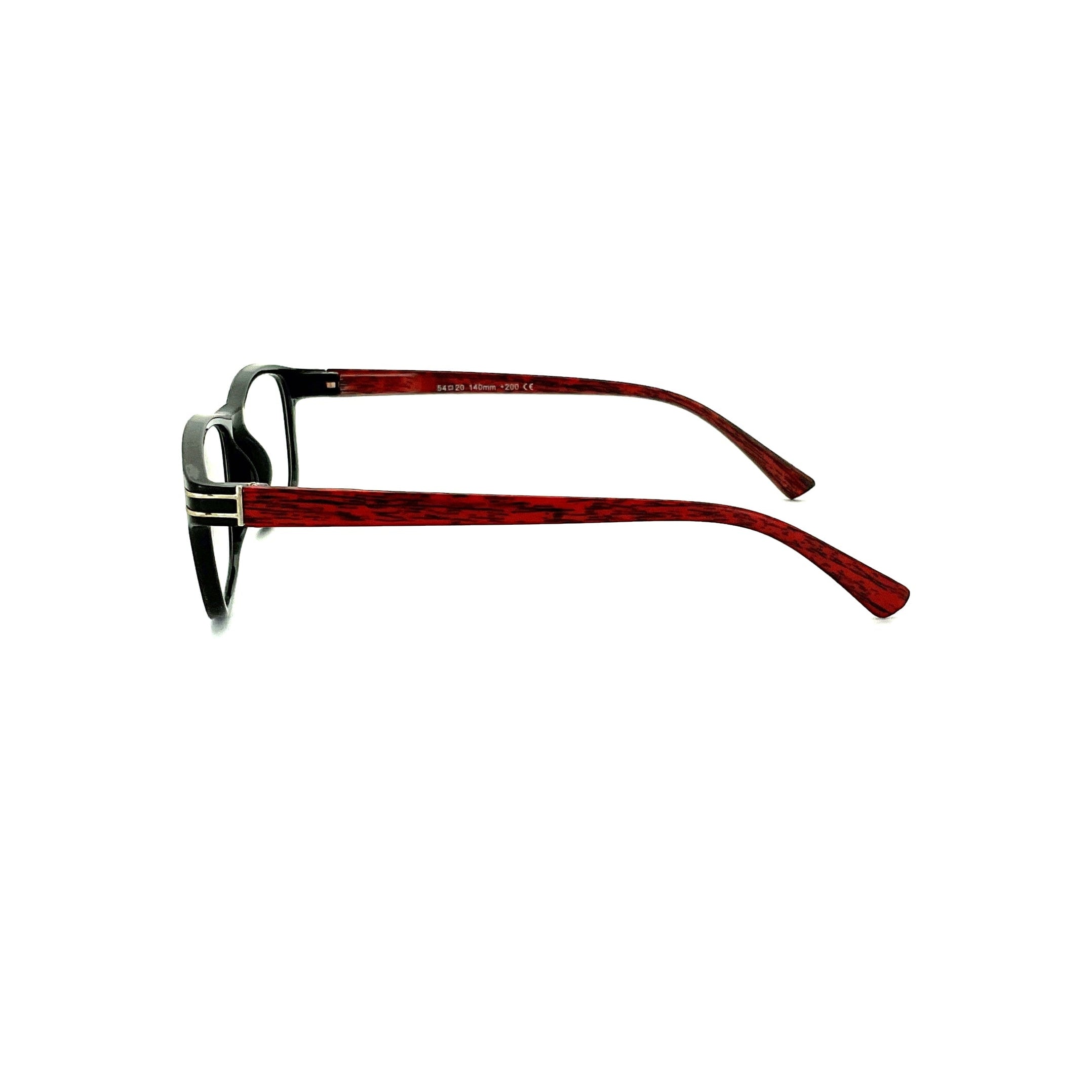 Wood Tone Wayfarer Readers With Clear Case — Troy's Readers